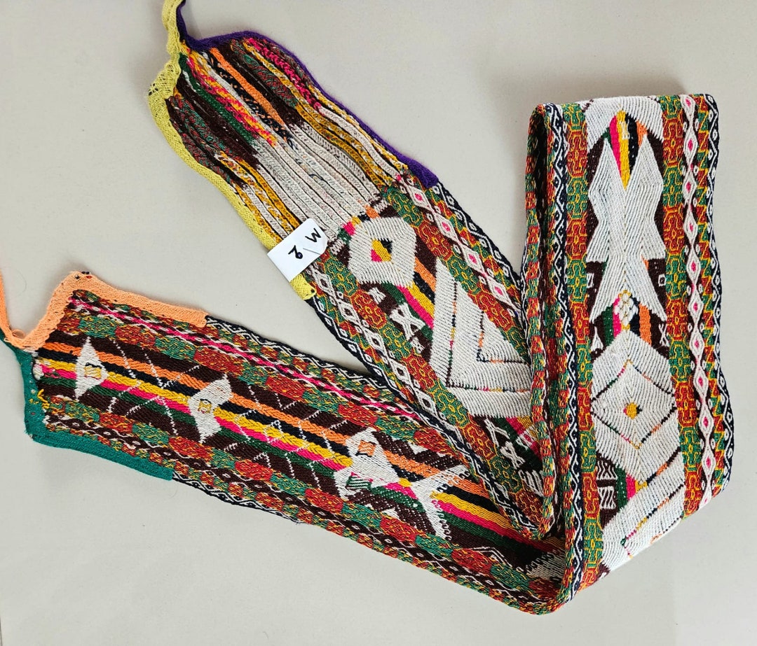 Wide and Long Traditional Handwoven Chumpi Protection Belt Andean ...