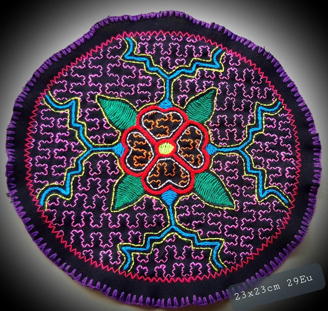 Icaros Lightning Flower Ayahuasca Jungle Inspired Patch Handstitched - Etsy