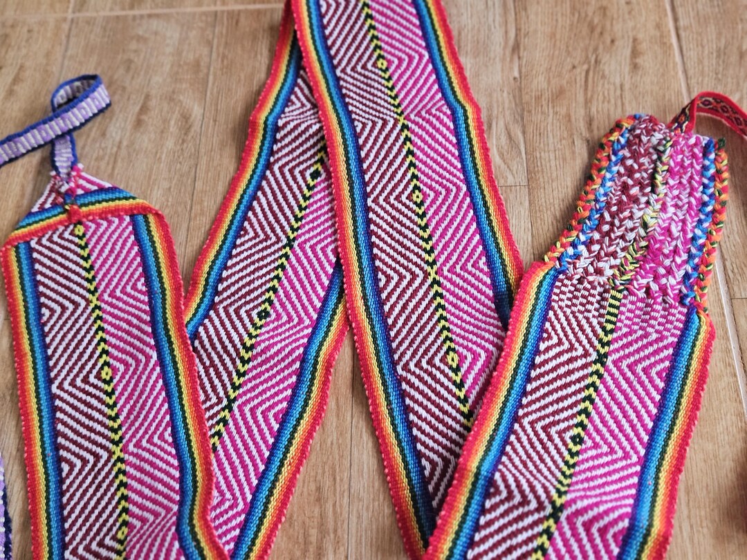 Wide and Long Traditional Handwoven Chumpi Protection Belt Andean ...