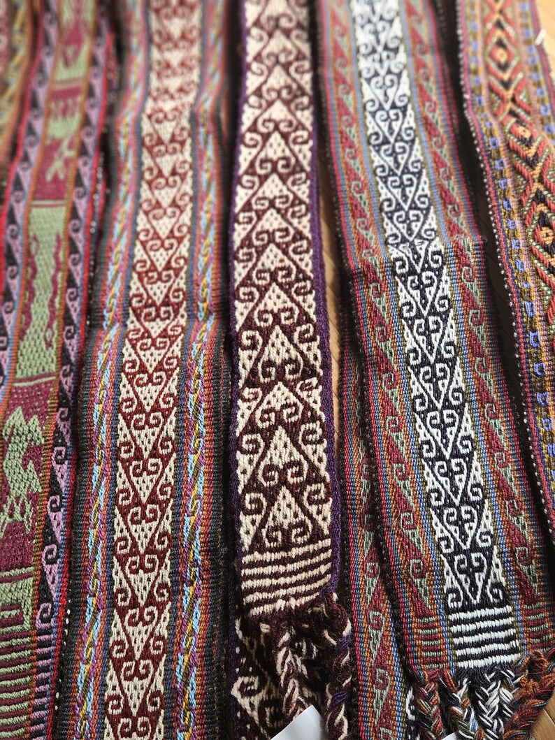 Handwoven Chumpi Protection Belt for Solar Plexus Andean Symbology ...