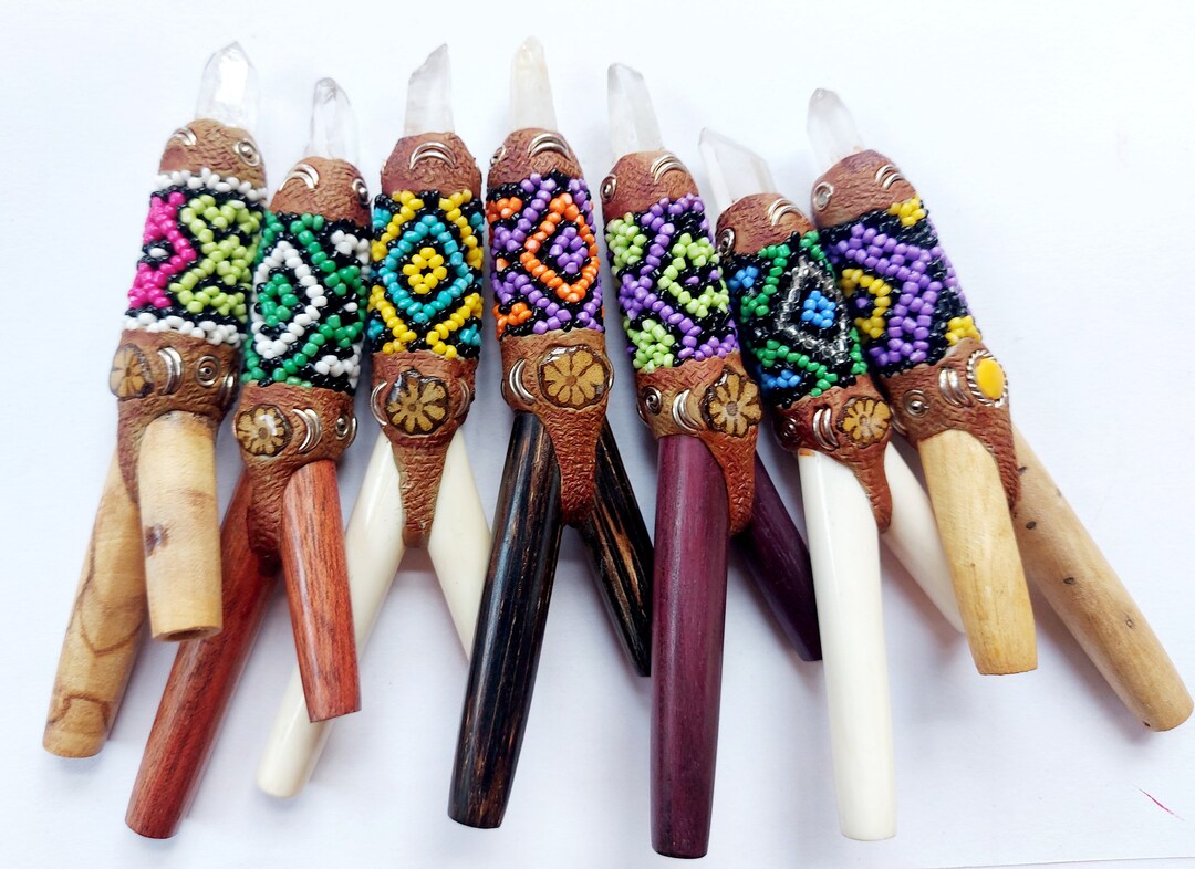 Shipibo Beads Kuripes With Quarts Ayahuasca and Icaros Pattern - Etsy