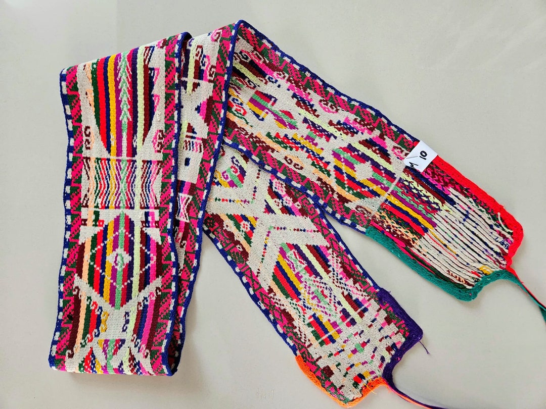 Wide and Long Traditional Handwoven Chumpi Protection Belt Andean ...