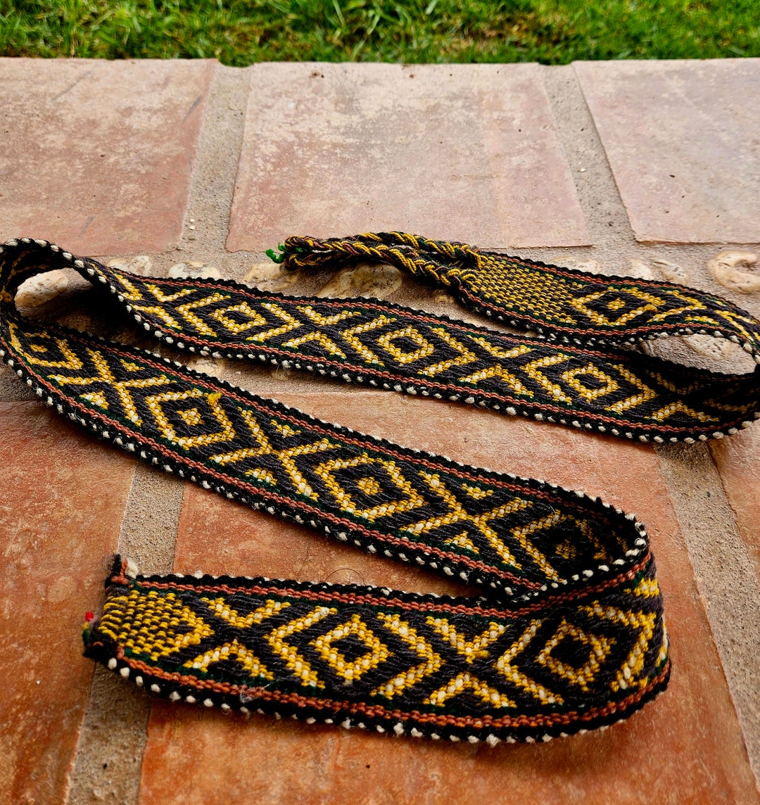 Chumpi Protection Belt Handwoven Queros Tradition Andean Symbolism ...
