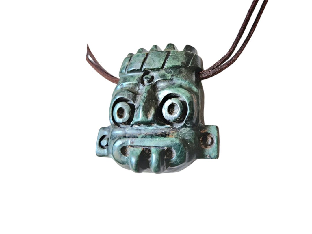 Handcrafted Powerful Stone Protection Amulet Ceremonial Use Azteca Jade ...