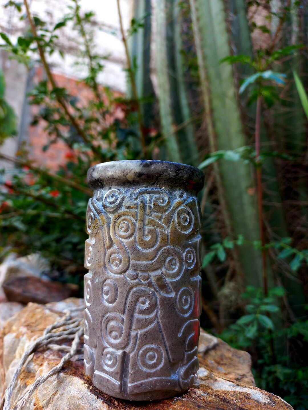 Stone Carved Codified Chavin De Huantar Cups Made by Medicine Guide ...