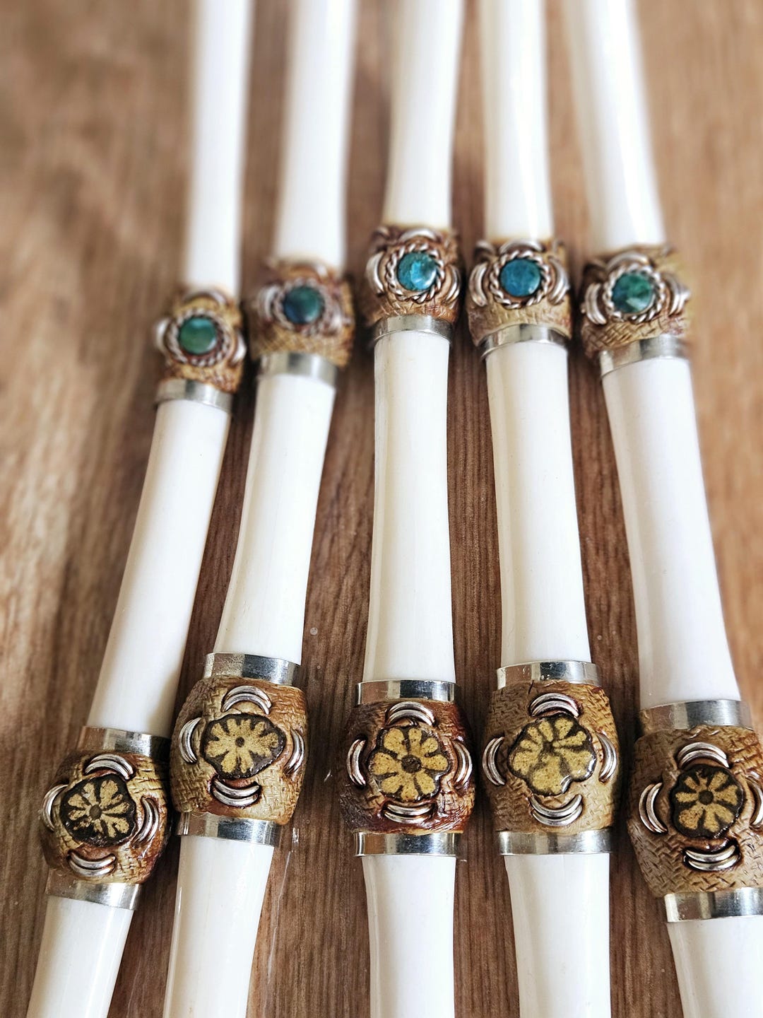 Lama Bone Tepi Rapeh Applicator Peruvian Stones and Ayahuasca Piece - Etsy