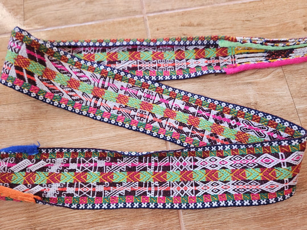 Wide and Long Traditional Handwoven Chumpi Protection Belt Andean ...