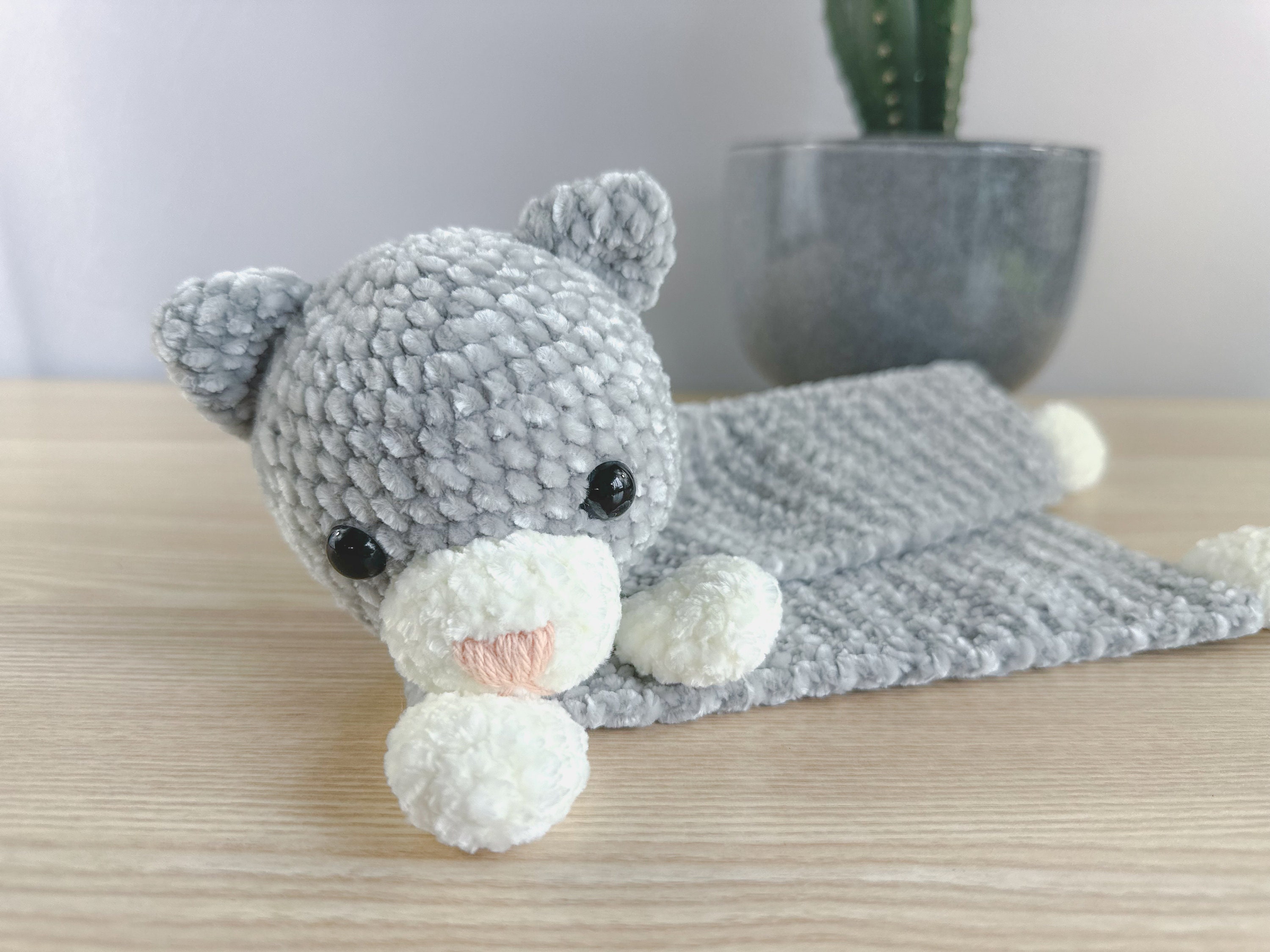 Digital File - Cat Snuggly Pattern- Crochet Pattern - Lovey - Cuddly ...