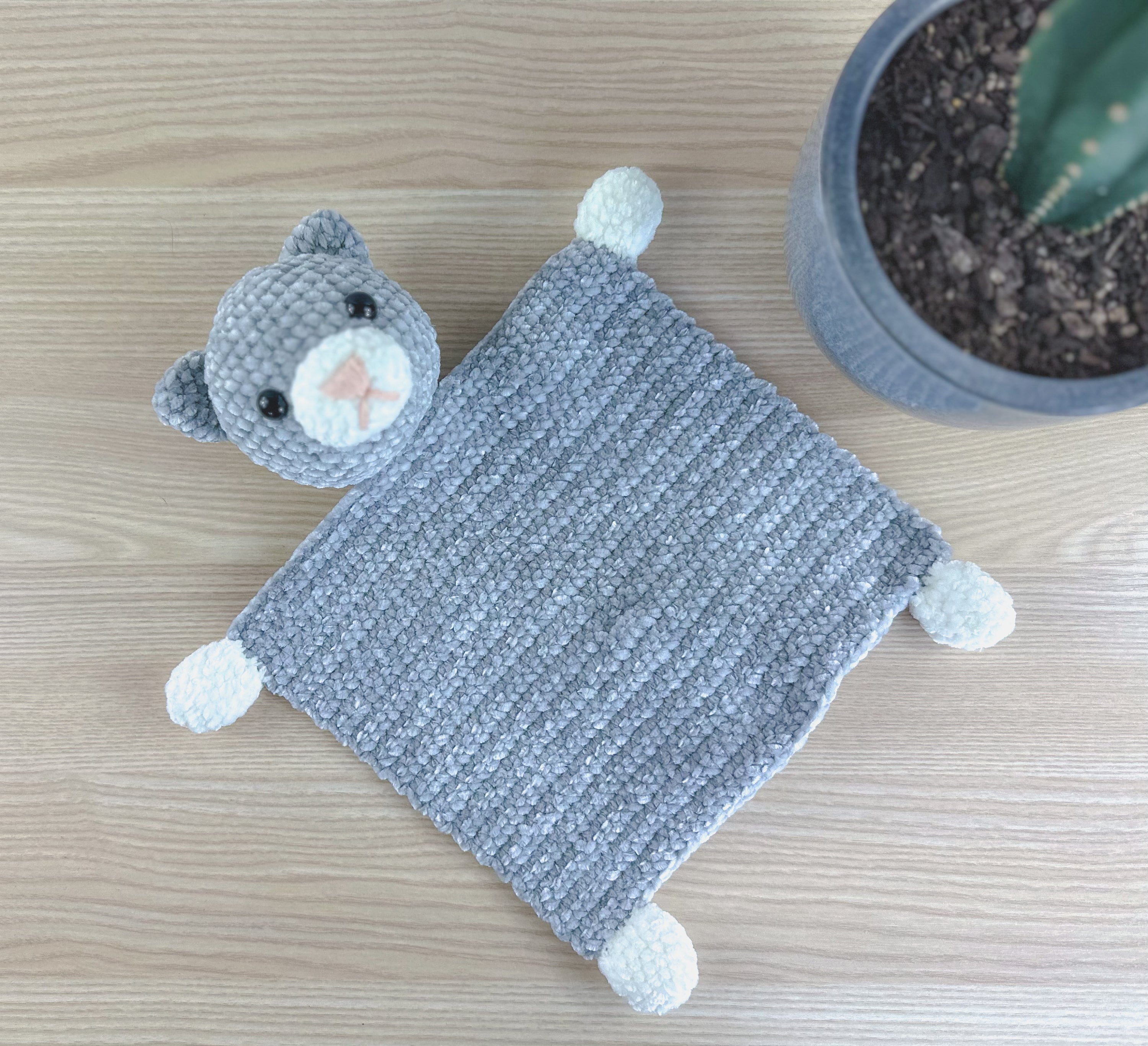 Digital File Cat Snuggly Pattern Crochet Pattern Lovey Cuddly Toy - Etsy