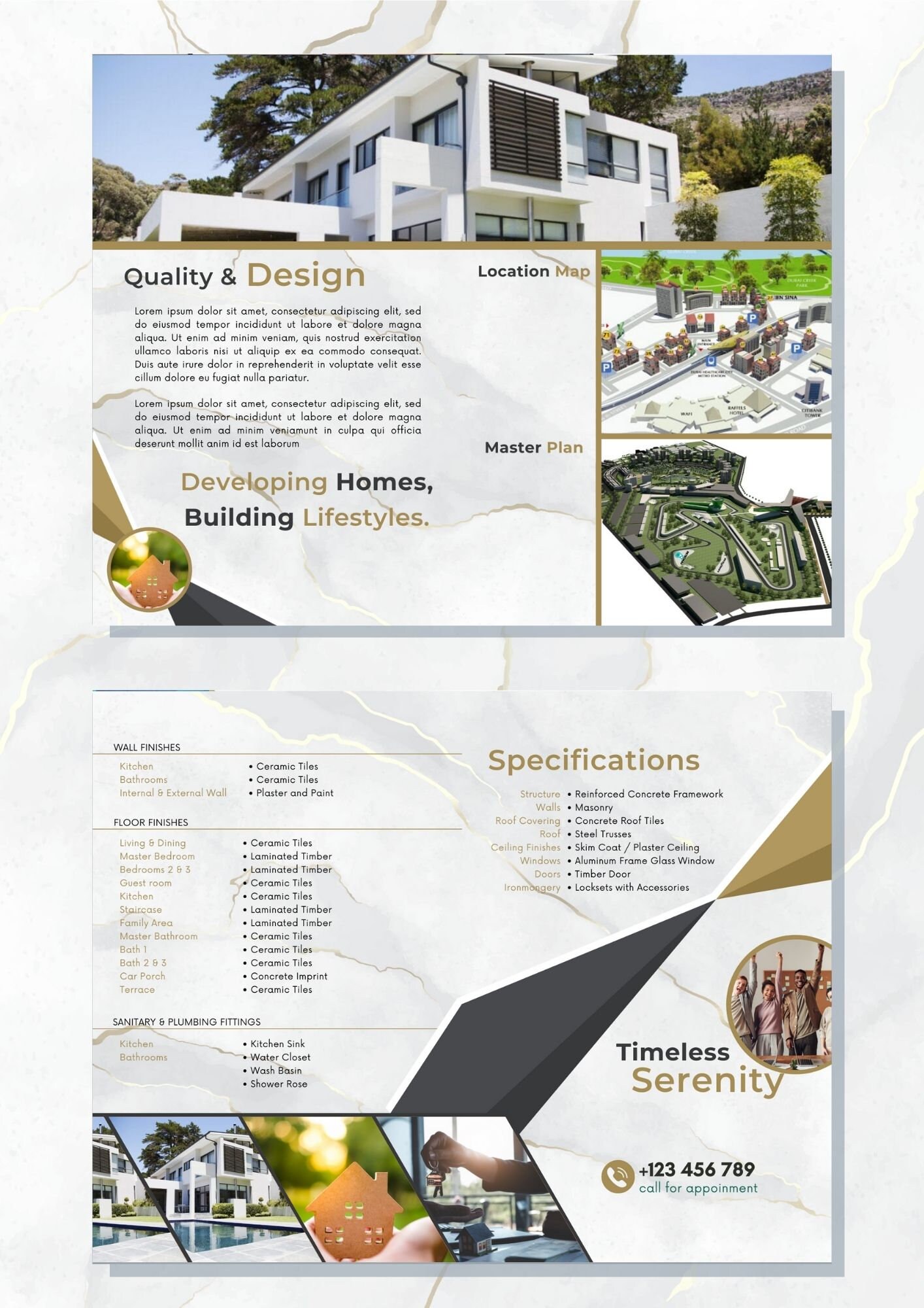 Real Estate Brochure Template, Listing Brochure PDF, Property Feature ...