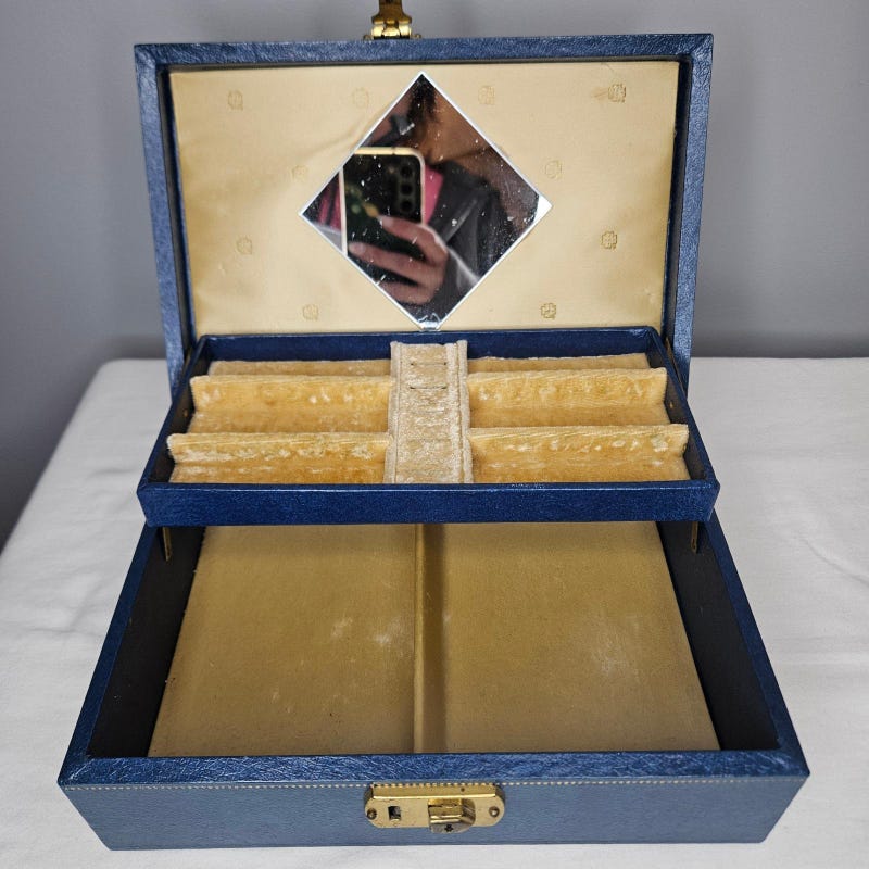 Vtg Travel Jewelry Box - Etsy