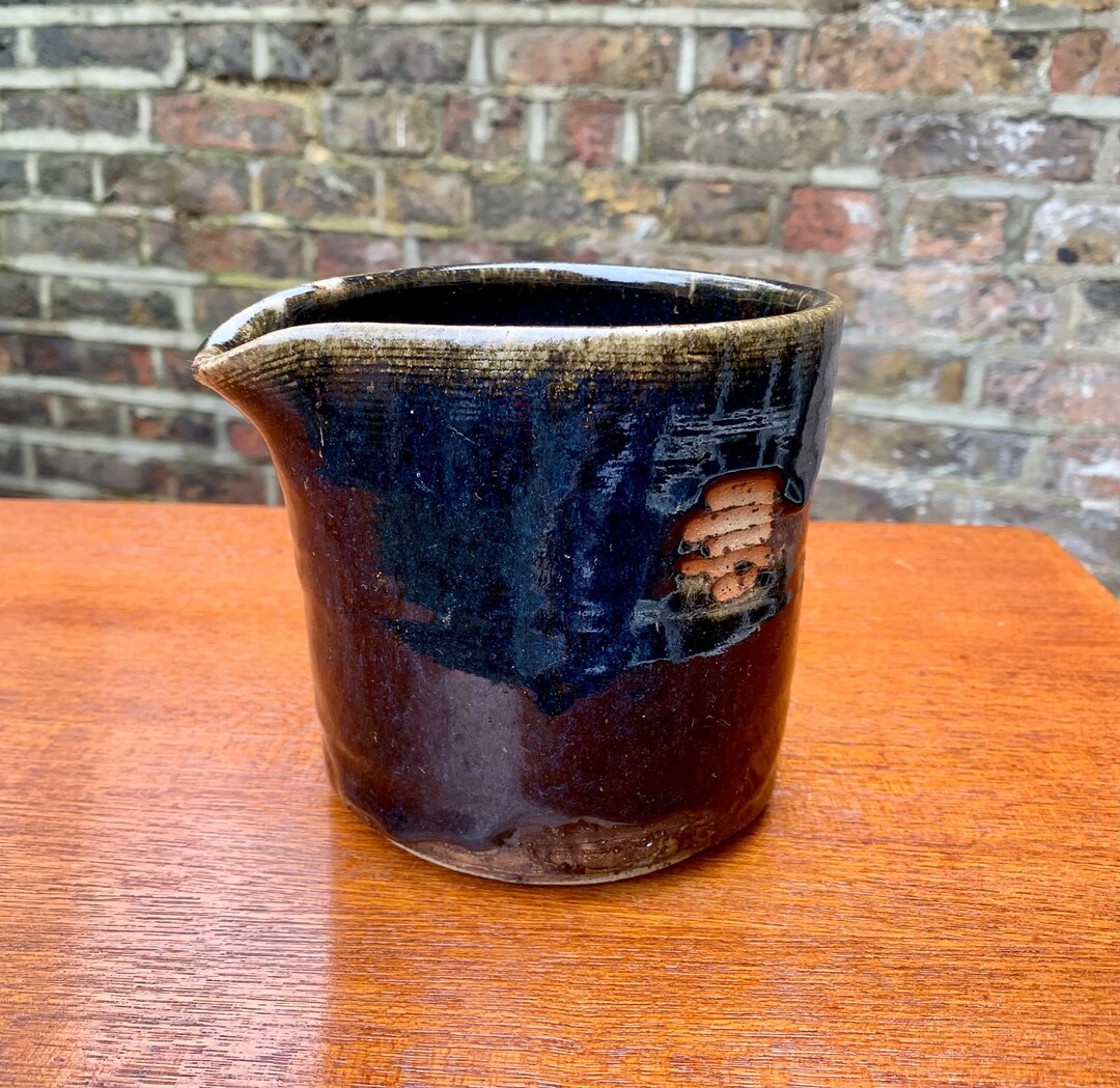 Studio Pottery Large Jug Rustic Hand Held Jug Stoneware Glazed Jug - Etsy