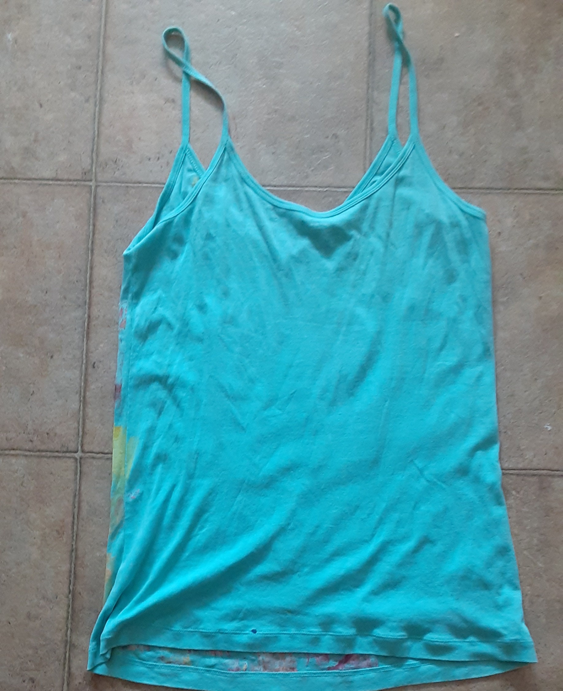 Hand Painted Upcycled Tank Top for Women - Etsy