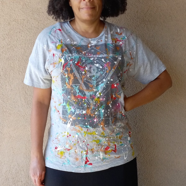 Hand Painted T Shirt - Etsy