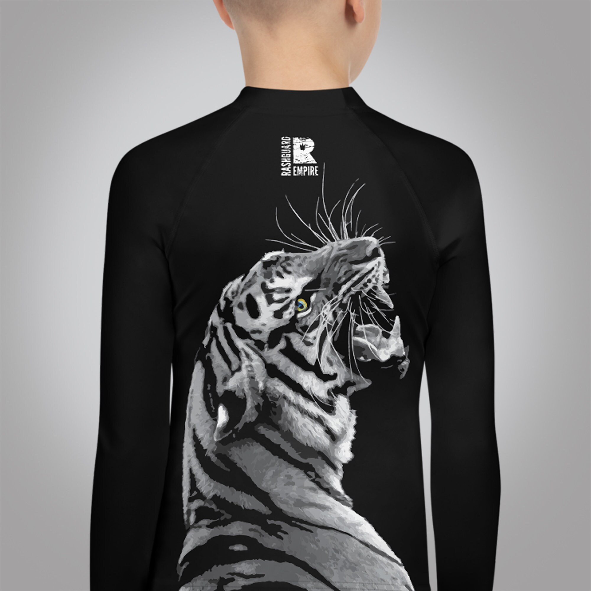 Youth Tiger BJJ, Surfing Rash Guard - Etsy