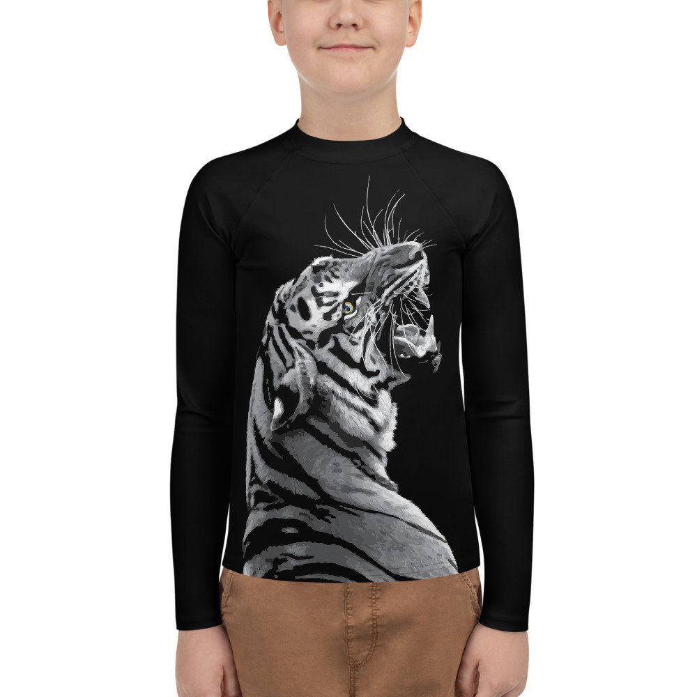 Youth Tiger BJJ, Surfing Rash Guard - Etsy