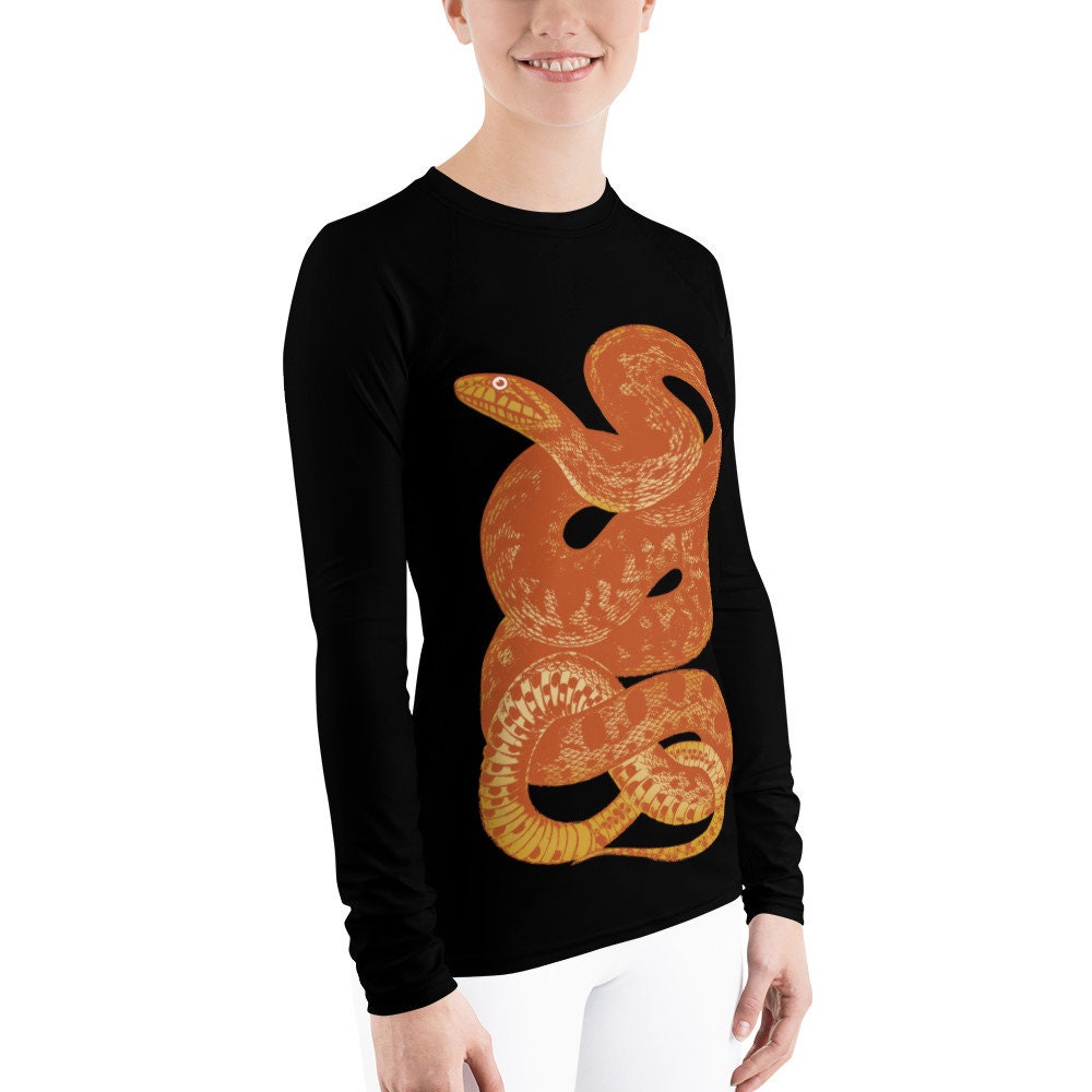 Women's Snake BJJ, Surfing Rash Guard - Etsy