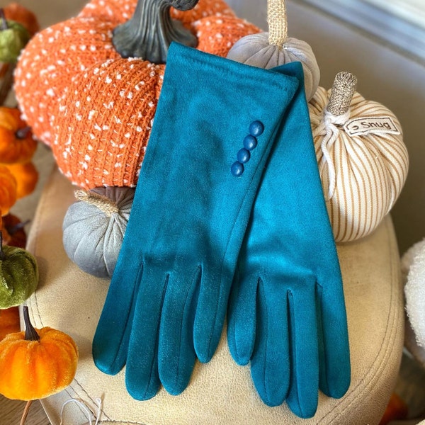 Button Gloves - Etsy