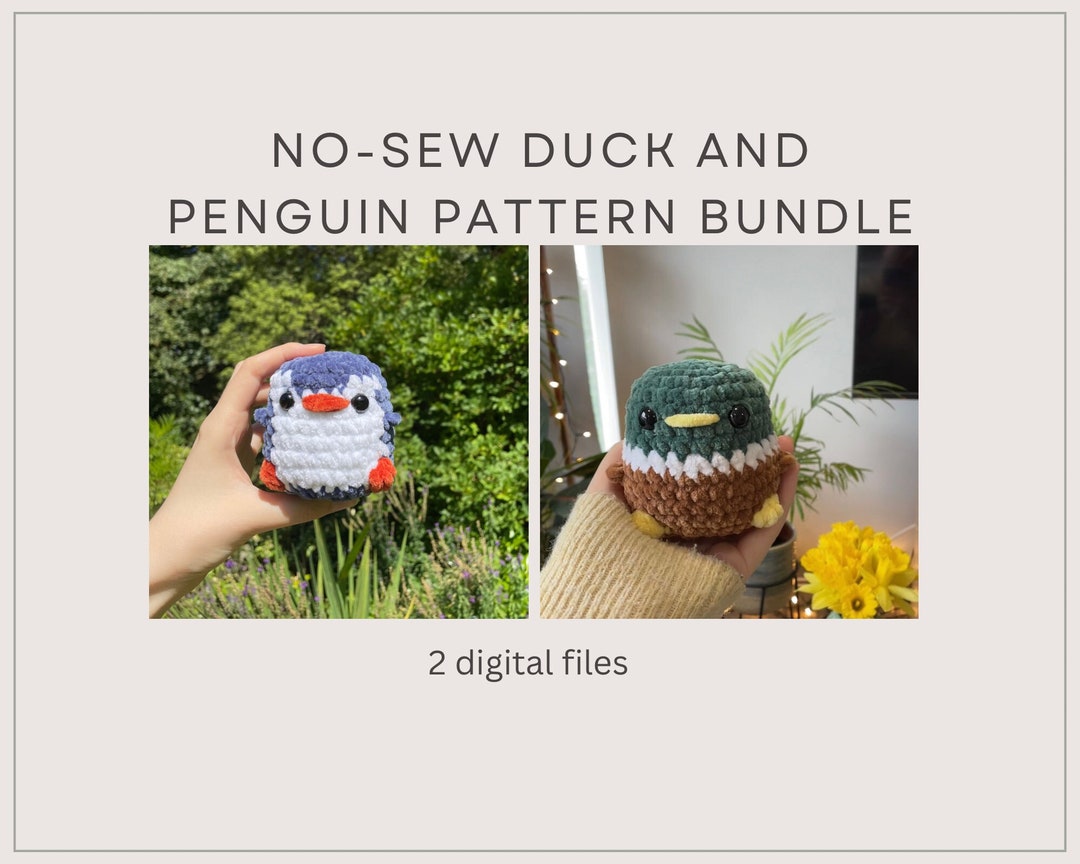 No-sew Duck and Penguin Pattern Bundle by Rachel's Crochet Creations ...