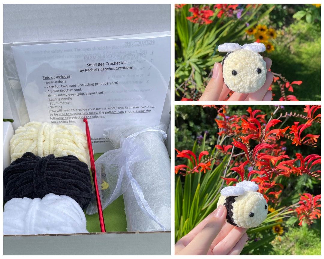 Small Bee Crochet Kit by Rachel's Crochet Creations | Gift Animals ...