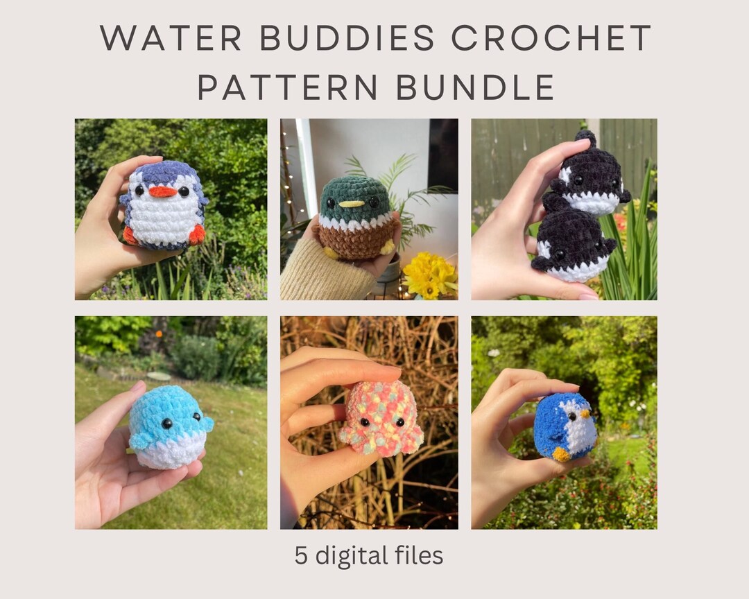 Water Buddies Pattern Bundle by Rachel's Crochet Creations | Digital ...