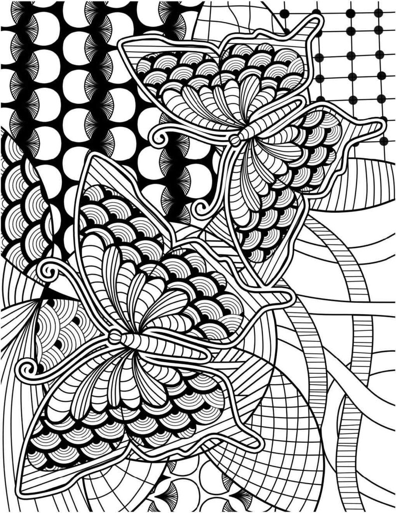 20 Zen Coloring Pages for Stress Relief - Etsy