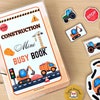 Construction Vehicles Sorting & Matching Printable Busy Book. Truck ...