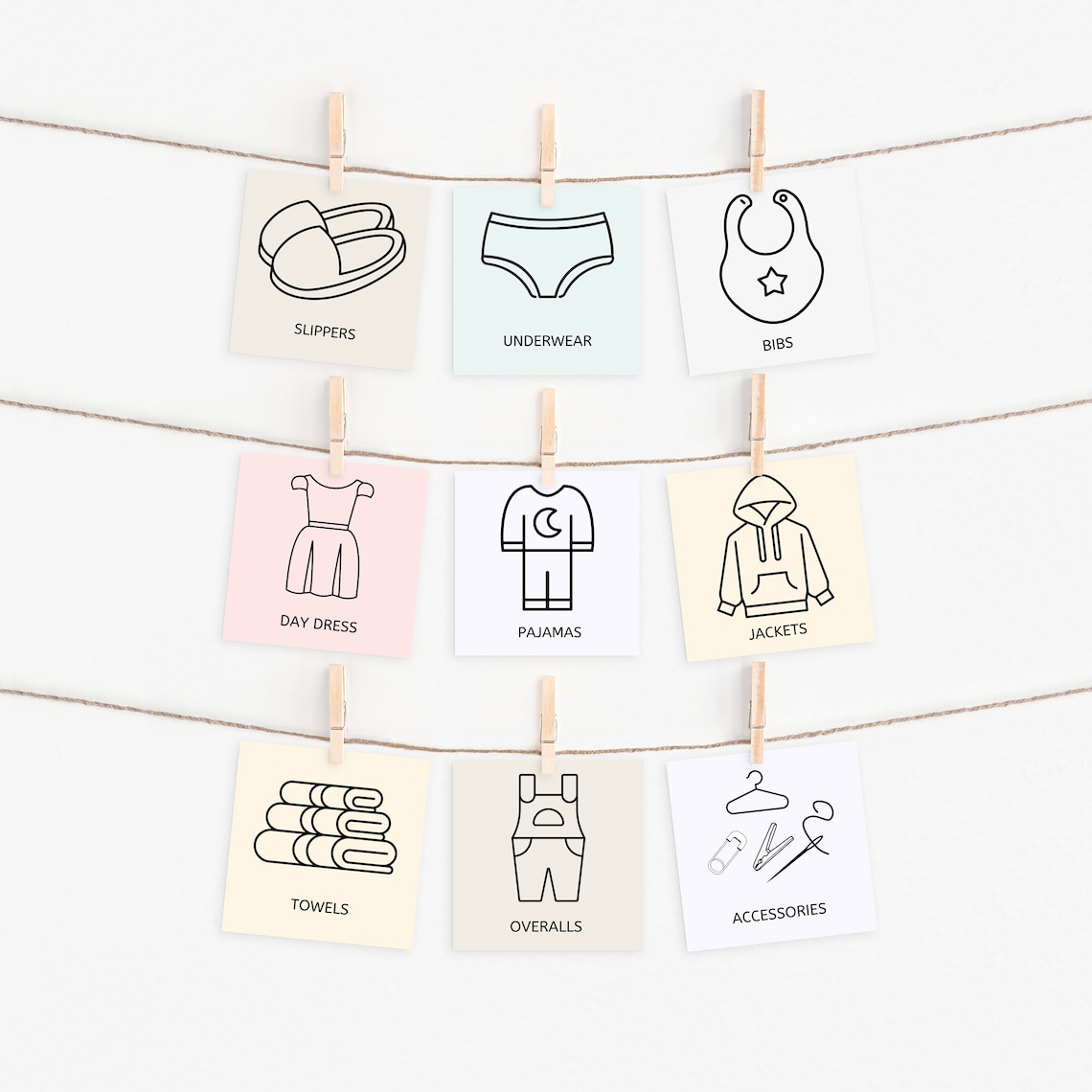 Dresser Drawer Label Printable Kids Clothing Trofast Label - Etsy