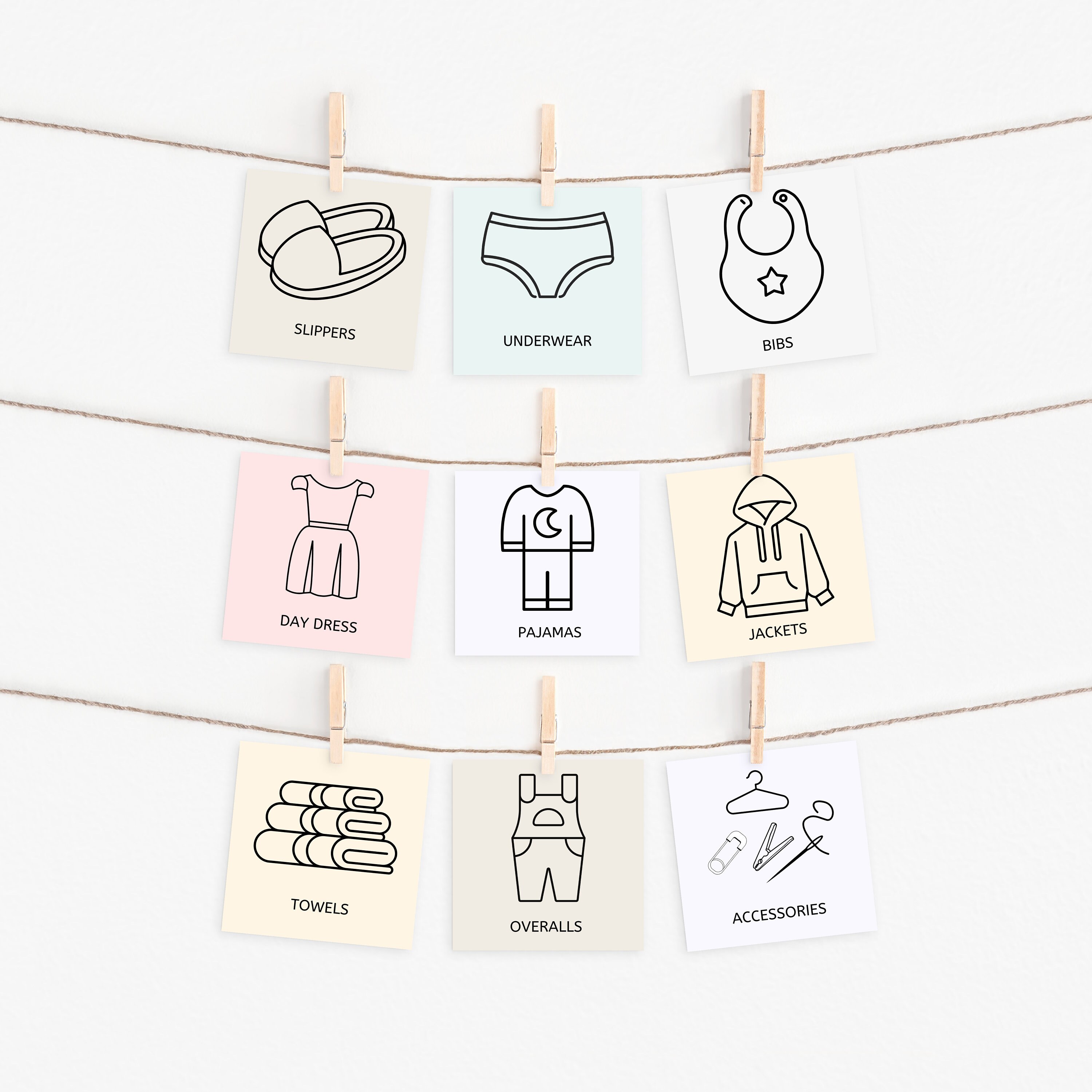 Dresser Drawer Label Printable Kids Clothing Trofast Label - Etsy