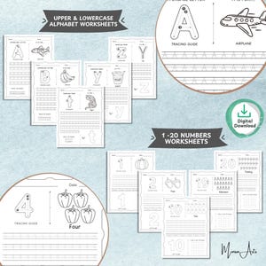 825+ Page Preschool Learning Worksheets Bundle for Kindergarten ...