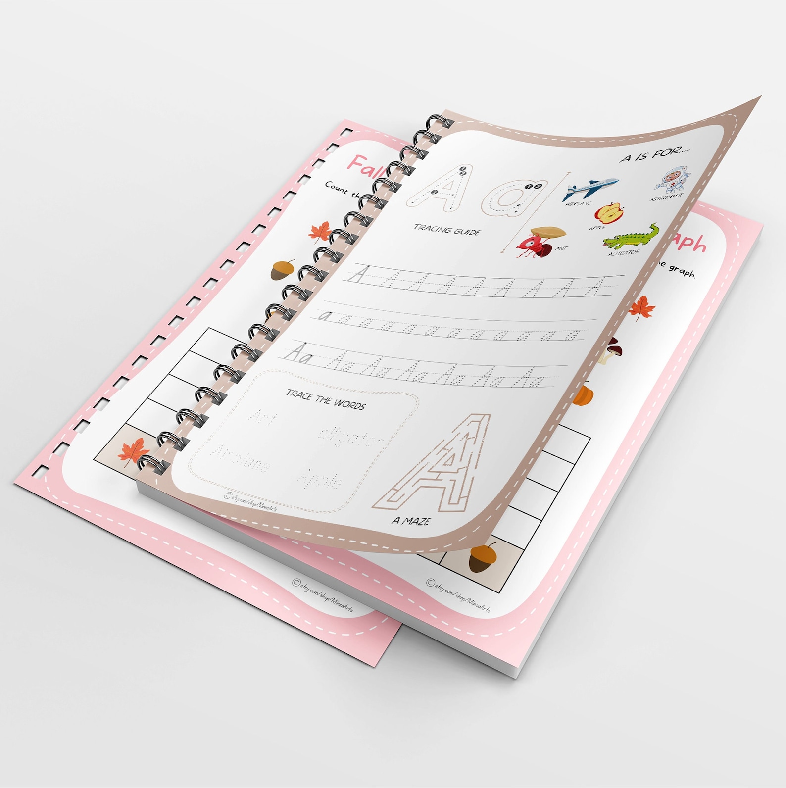 Printable Worksheets Bundle Alphabet Tracing Color - Etsy