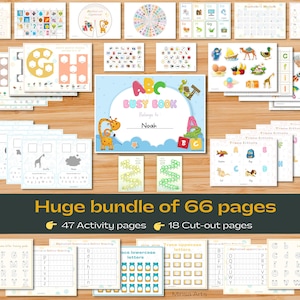 Busy Book Bundle 4in1, First Busy Book, Math Alphabet & Solar System ...