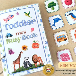 Toddler Mini Busy Book: Matching Games (digital Download) - Etsy