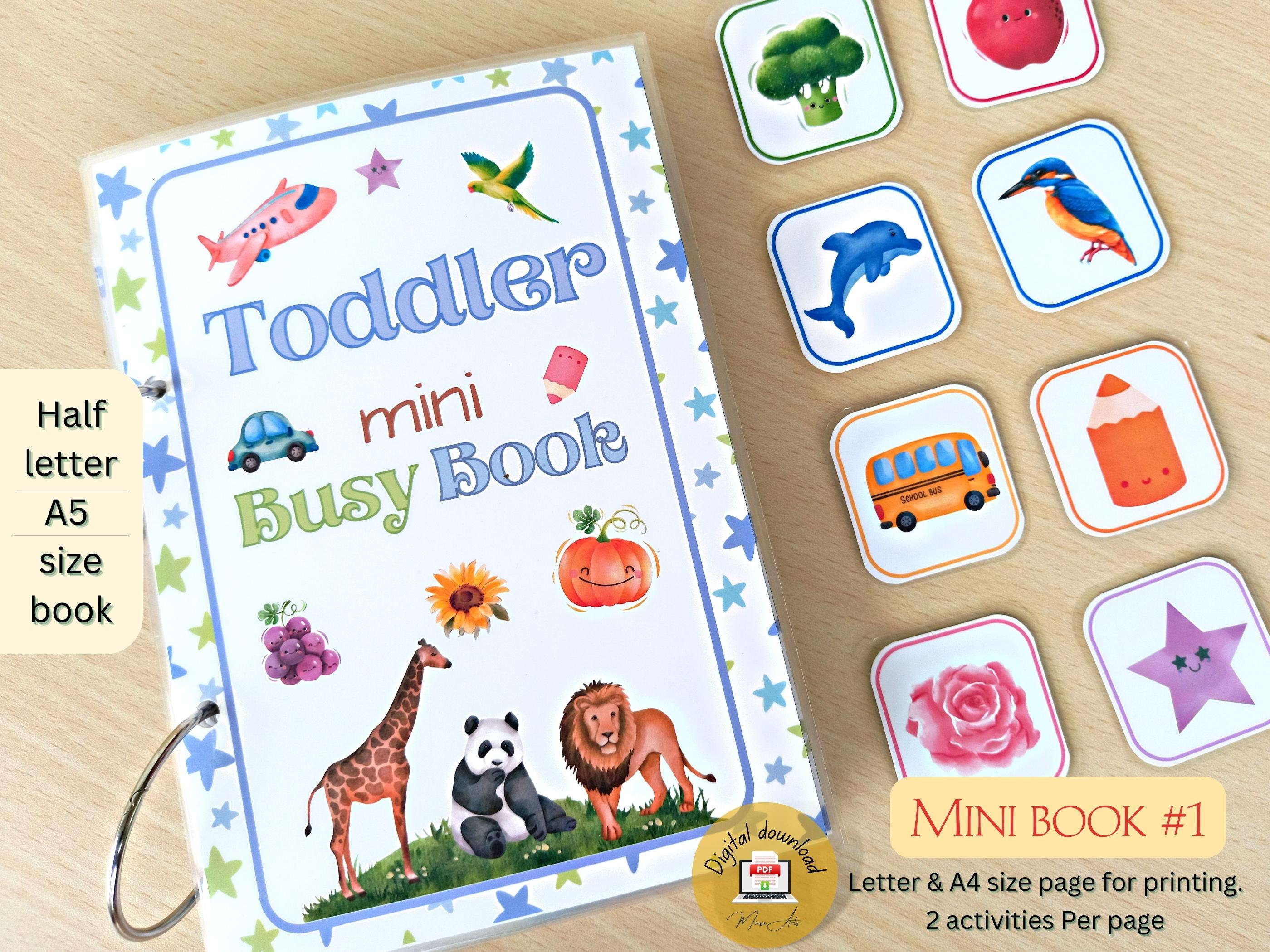Toddler Mini Busy Book: Matching Games (digital Download) - Etsy