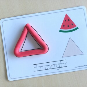 Printable Shapes Play Dough Mats for Kids Playdough Toddler Activity ...