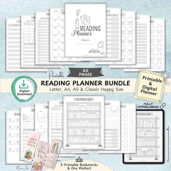 Reading Journal - Etsy