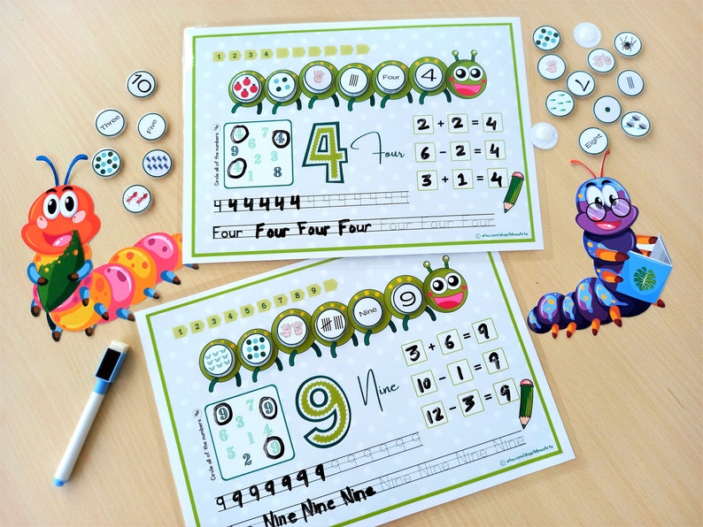 Math Busy Book Kindergarten Math Activities Learning Busy - Etsy