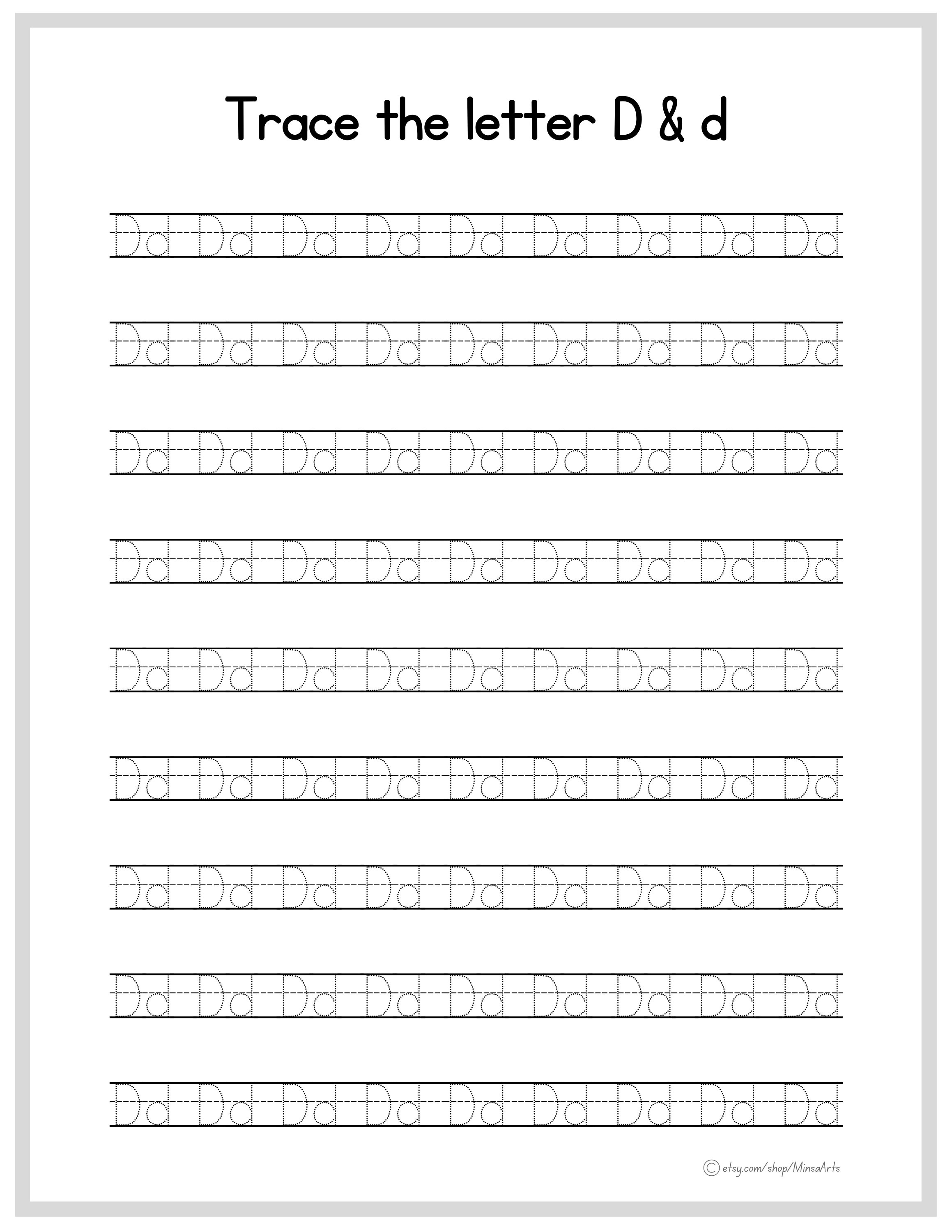 Printable Alphabet Letters Tracing 26 PDF Pages ABC Practice - Etsy