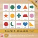 Shapes Flashcards for Kids Learn Basic Geometry Toddler Educational ...