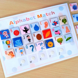 Alphabet Busy Book, ABC Quiet Book, Toddle Learning Binder, Printables ...