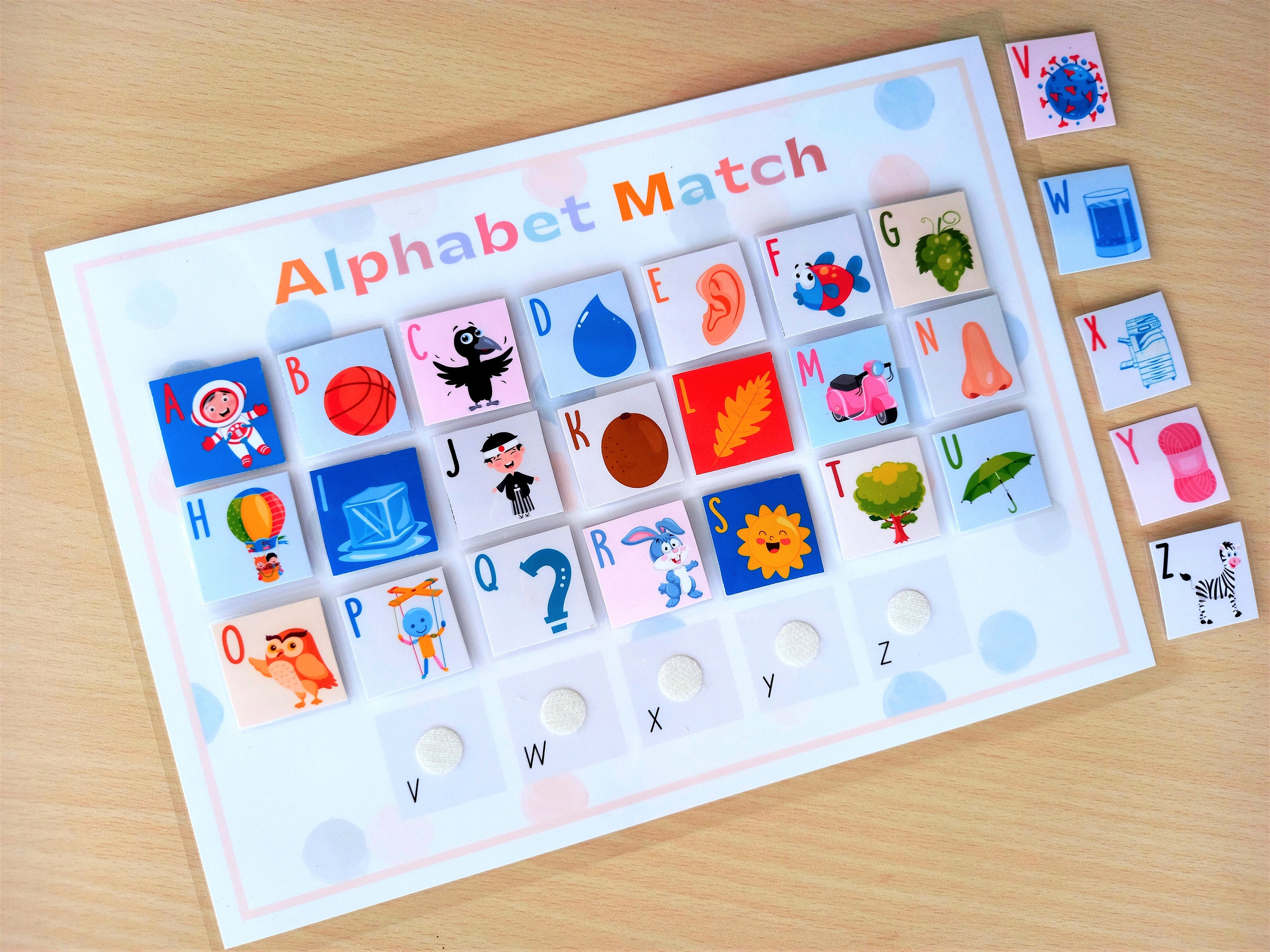 Alphabet Busy Book ABC Quiet Book Toddle Learning Binder - Etsy