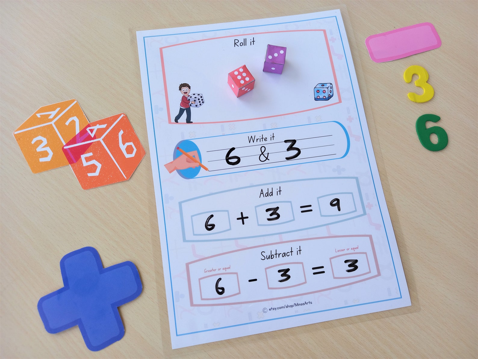 Math Busy Book Kindergarten Math Activities Learning Busy - Etsy