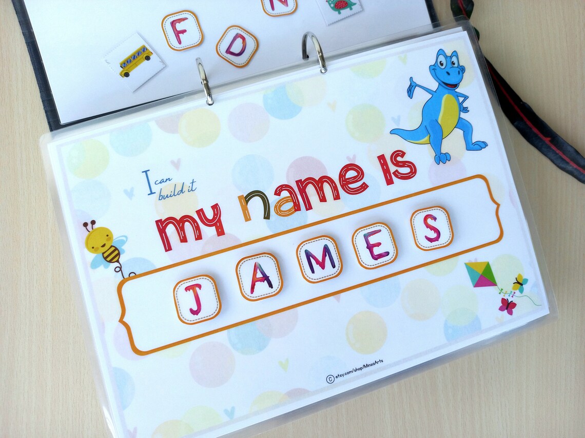 My First Busy Book Toddler Learning Binder Folder Preschool - Etsy