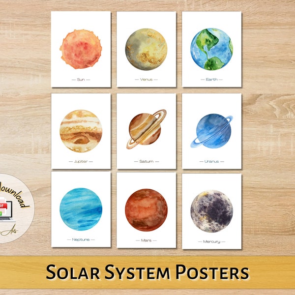 Solar System Art - Etsy