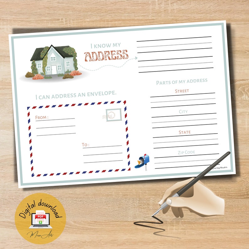 Phone Number & Address Activity for Kids Life Skill - Etsy