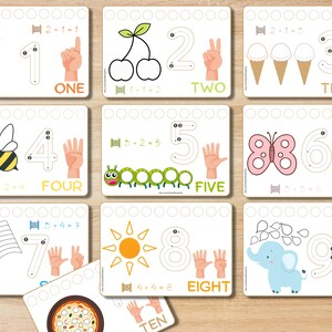 Numbers 1-10 Playdough Printable Mats | Preschool Play Doh Activities ...