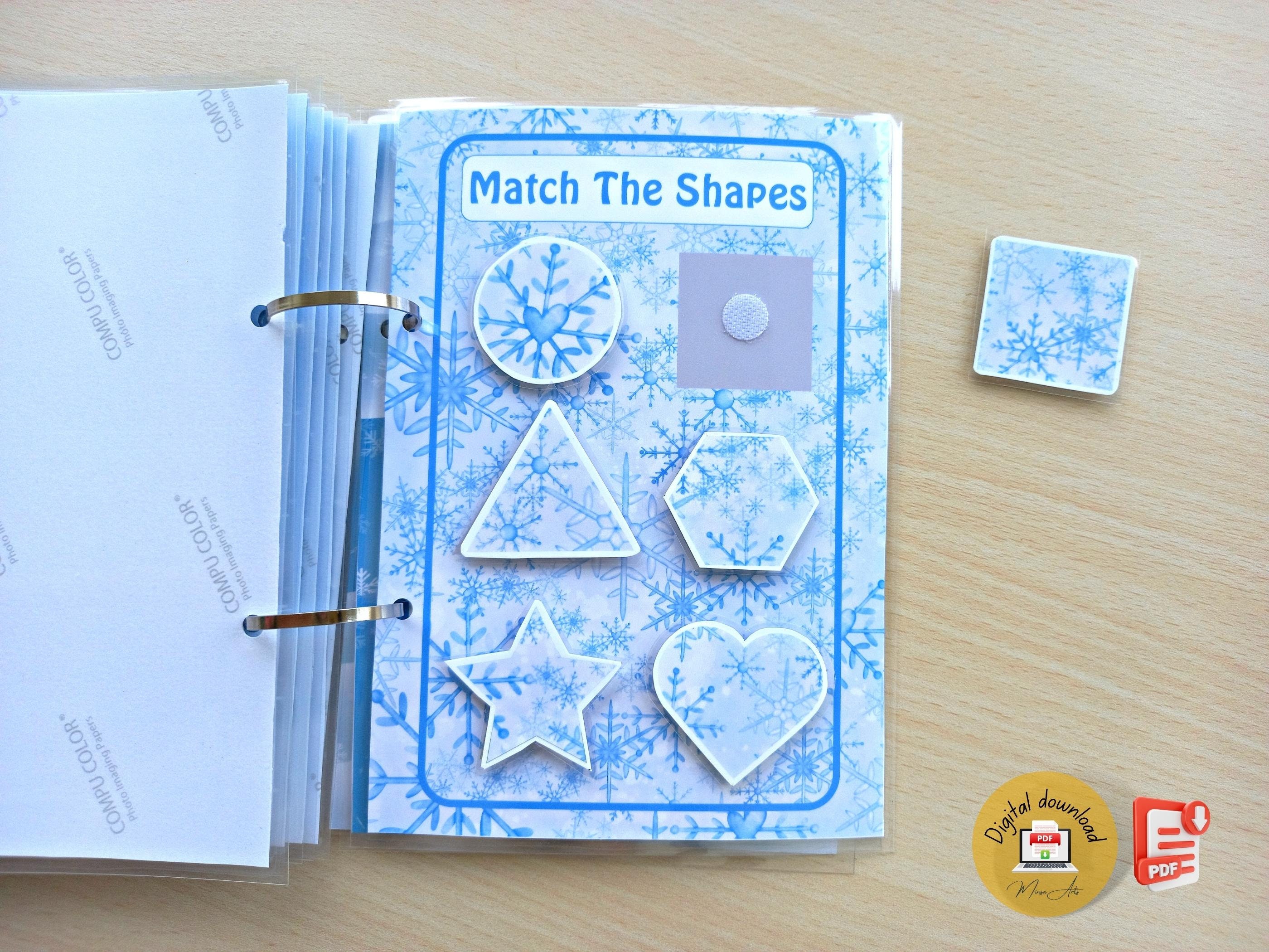 PRINTABLE Winter Mini Busy Book for Kids Toddler Learning Binder ...