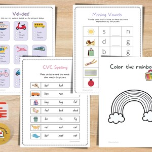 Printable Worksheets Bundle, Alphabet, Tracing, Color, Numbers, Shapes ...