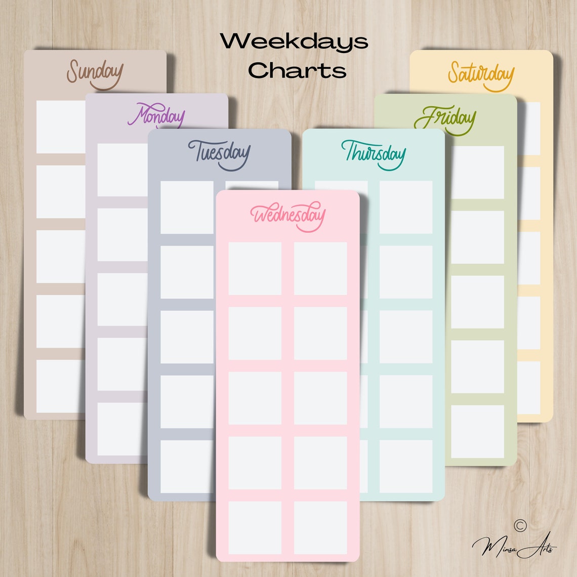 Lined Style Toddlers Routine Cards With 11 Charts Bedtime - Etsy