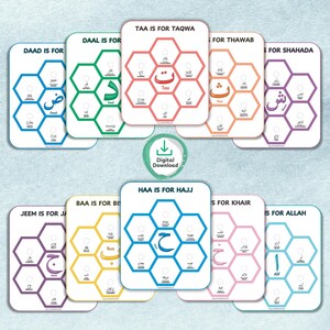 Printable Arabic Alphabet Sort and Match: Islamic Homeschool Activity ...